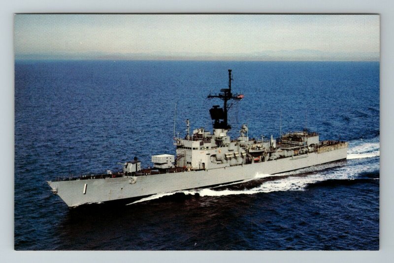 Ships - U.S.S. Brooke, Guided Missile Frigate, Vintage Chrome Postcard ...
