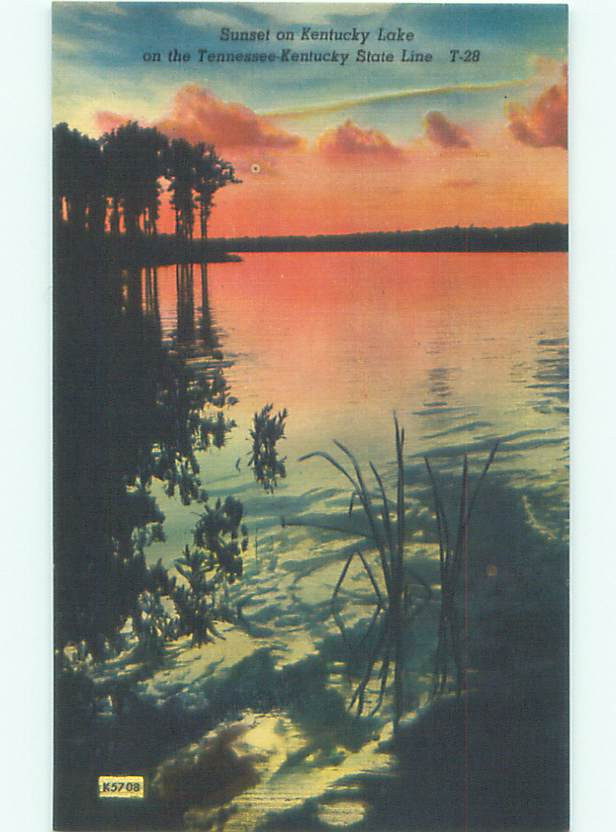 Linen KENTUCKY LAKE PARK New Concord & Hazel & Hamlin KY AE4355 ...