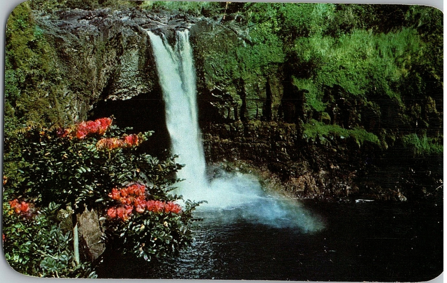 Rainbow Falls Cave Behind Legendary Home of Moon Goddess Hilo Hawaii ...