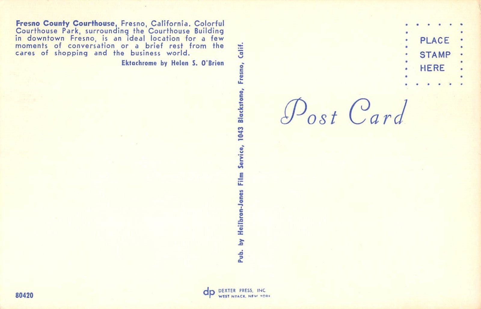 FRESNO COUNTY COURTHOUSE Fresno, California c1960s Chrome Vintage ...