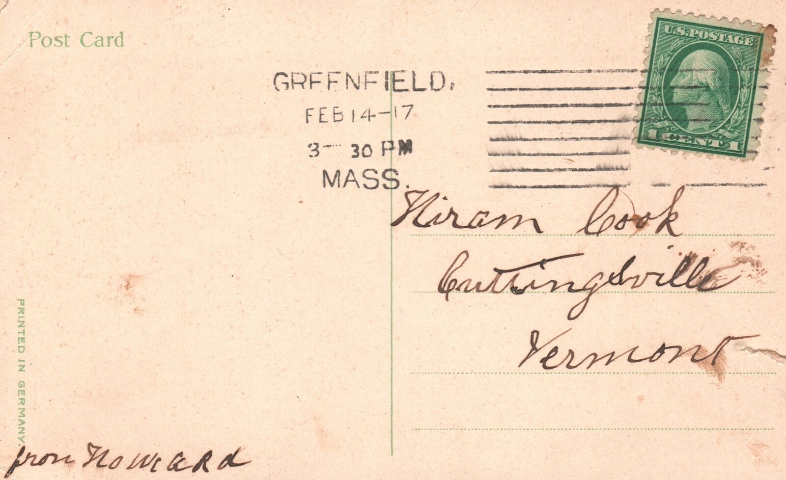 Vintage Postcard To My Valentine So Charming Message And Greetings ...