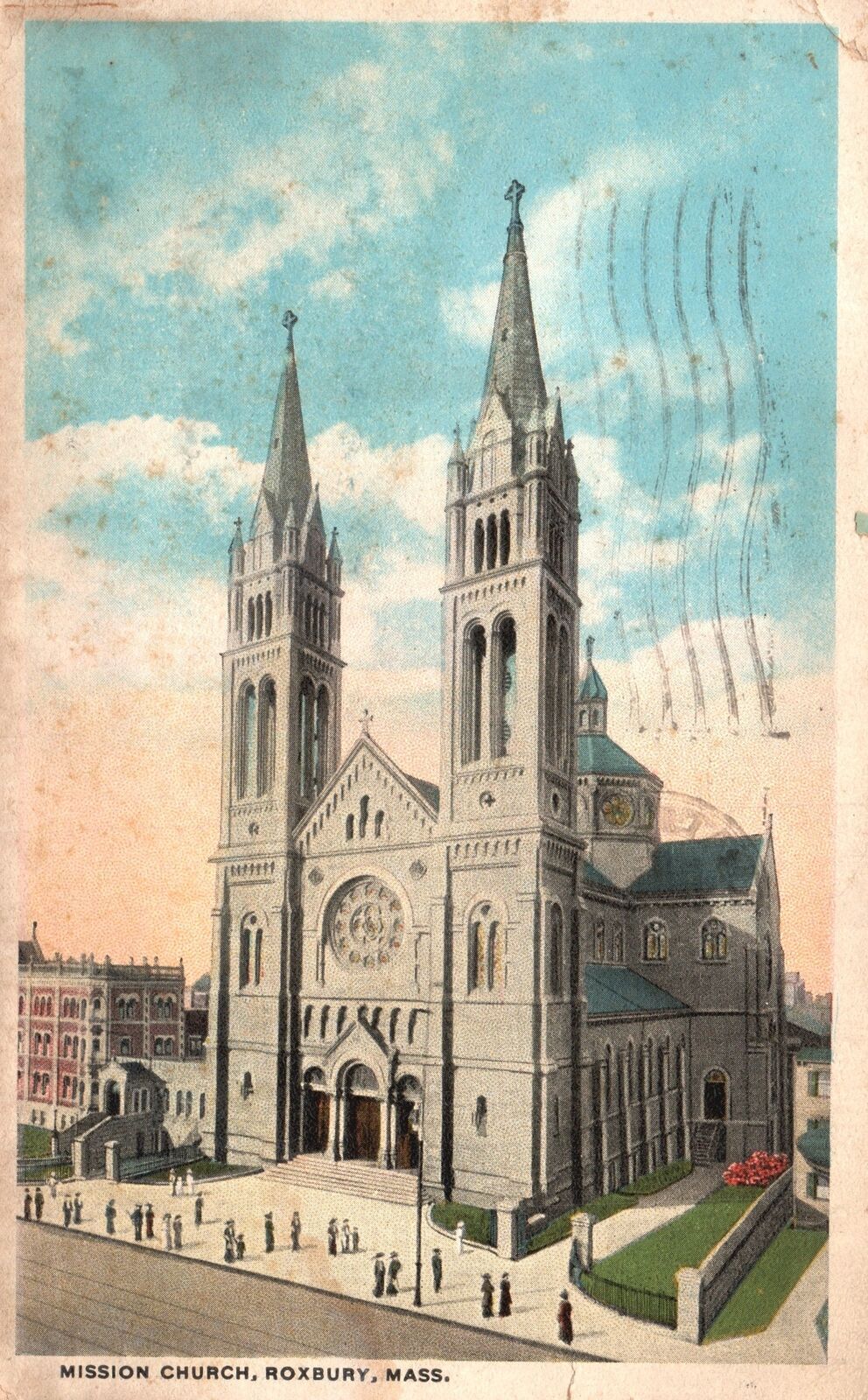 Vintage Postcard 1947 Mission Church Roxbury Massachusetts Religious ...