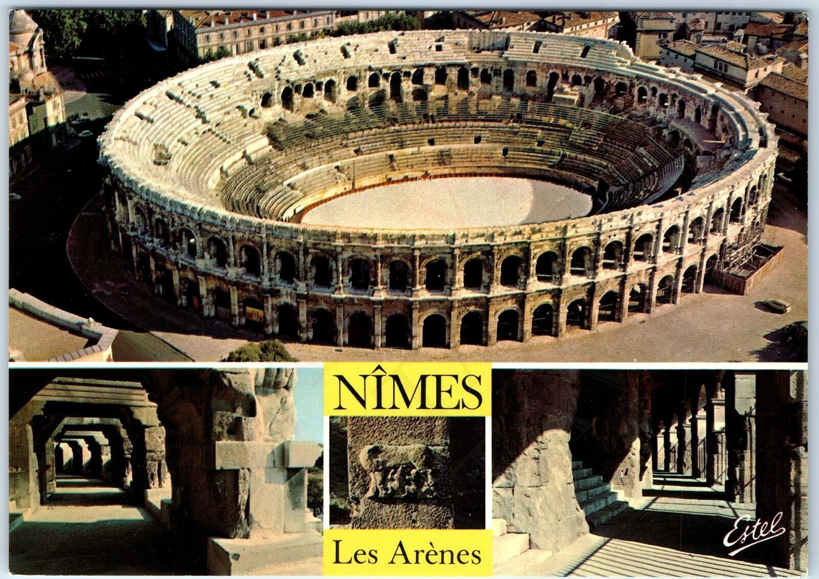 c1970s Nimes, France Ancient Roman 100BC Amphitheatre Romulus Remus 4x6 ...
