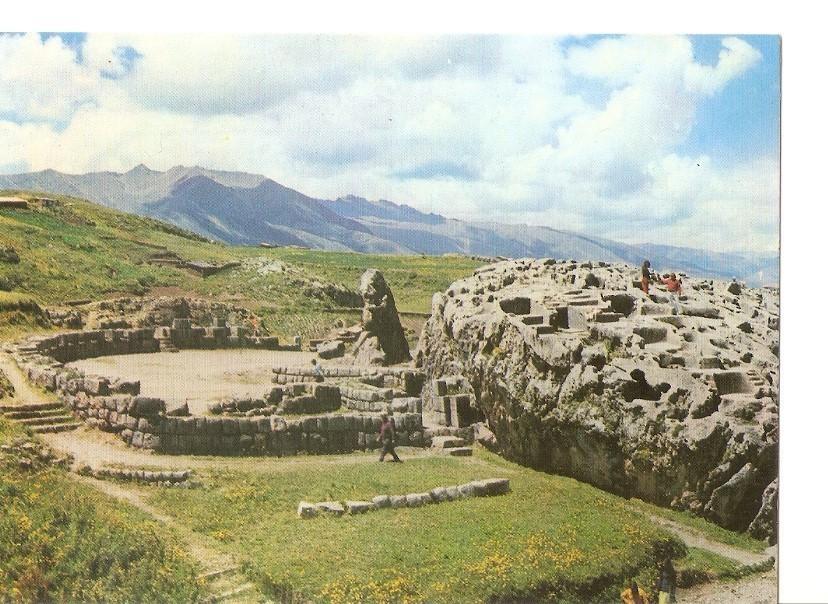 Postal 031344 : Anfiteatro de Kenko. Inca Amphitheatrewith its huge ...