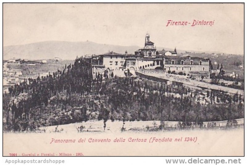 Italy Firenzi Dintorni Panorama del Convento della Certosa | Europe ...