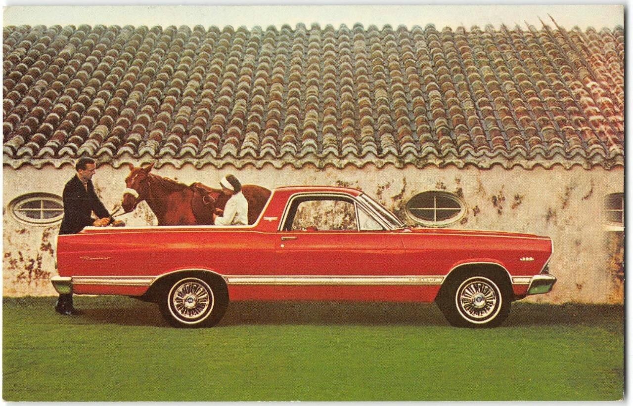 1967 FORD RANCHERO Fairlane Thunderbird Classic Car Advertising Vintage ...
