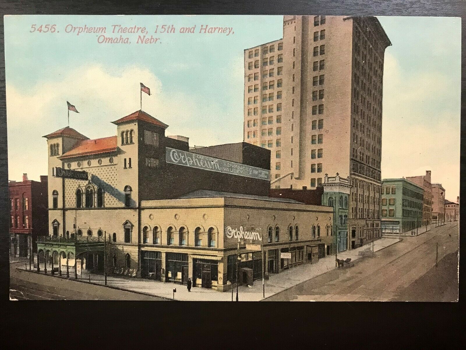 Vintage Postcard 1912 Orpheum Theatre 15th & Harney Omaha Nebraska ...
