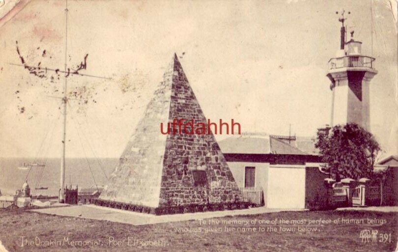 1909 South Africa. the Donkin Memorial, Port Elizabeth "To the Memory ...