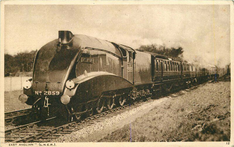 East Anglian Railroad Train 1944 Postcard Photochrome 11537 | Topics ...