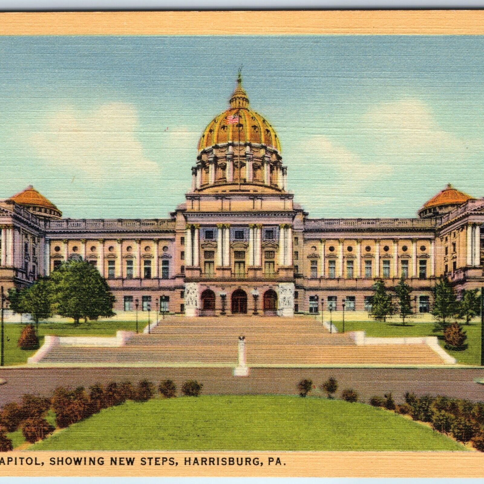 1932 Harrisburg, PA Pennsylvania State Capitol Building Roman Greek UNP ...