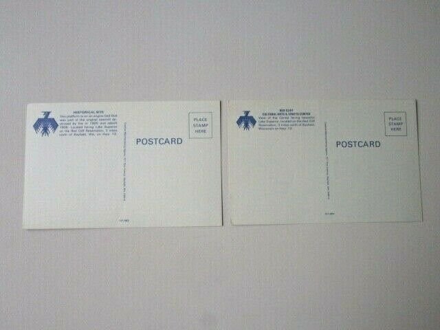 TWO Wisconsin WI Bayfield City Red Cliff Postcards Old Vintage Card ...