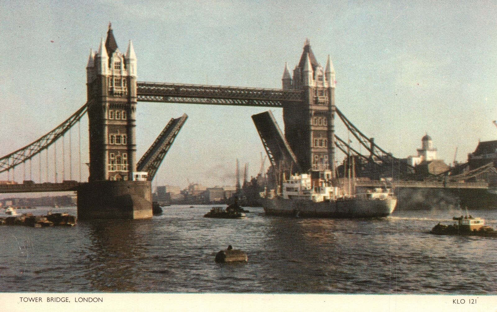 London England, Tower Bridge Real Color Photograph, Vintage Postcard ...