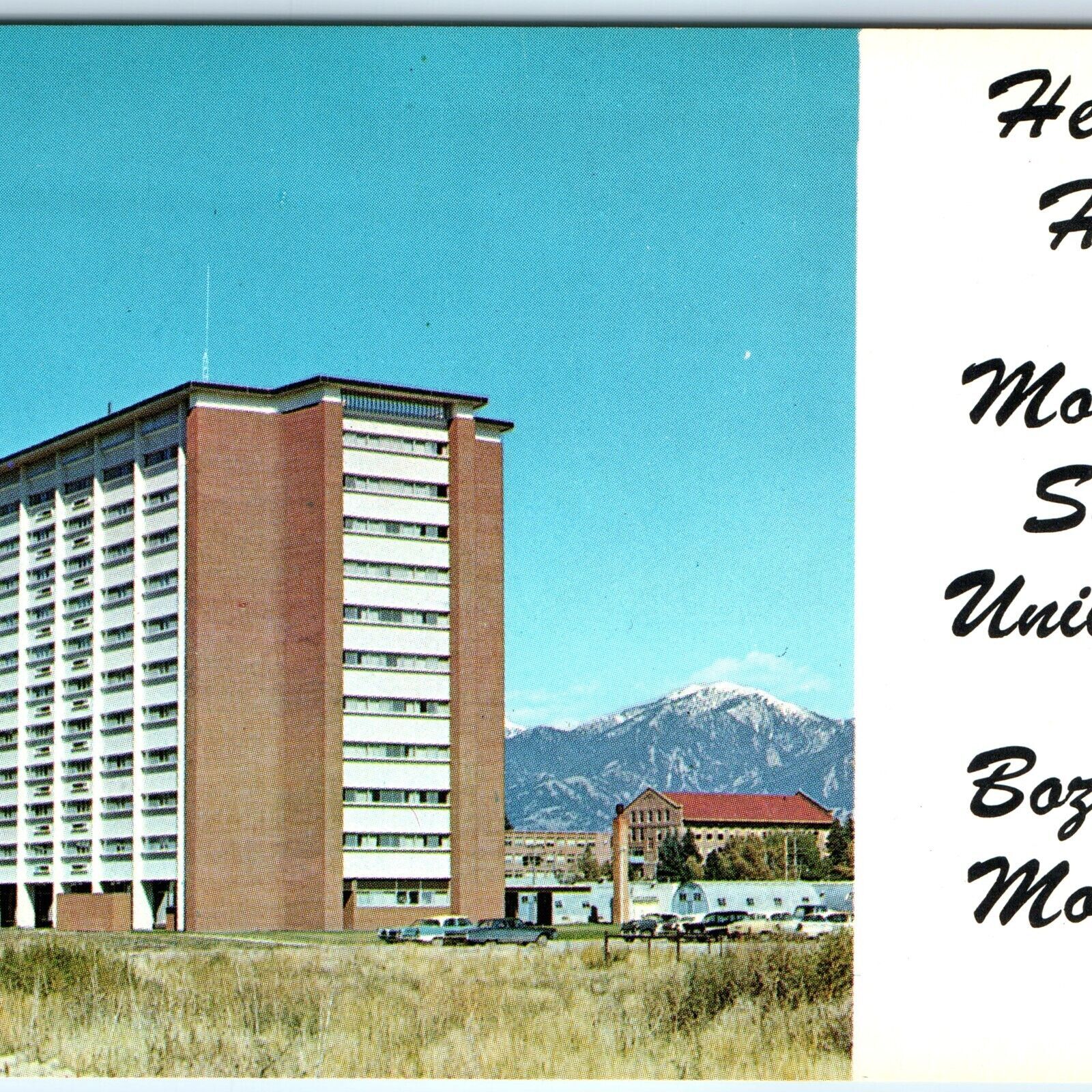c1960s Bozeman, MT Hedges Hall State University Dorm Residence ...