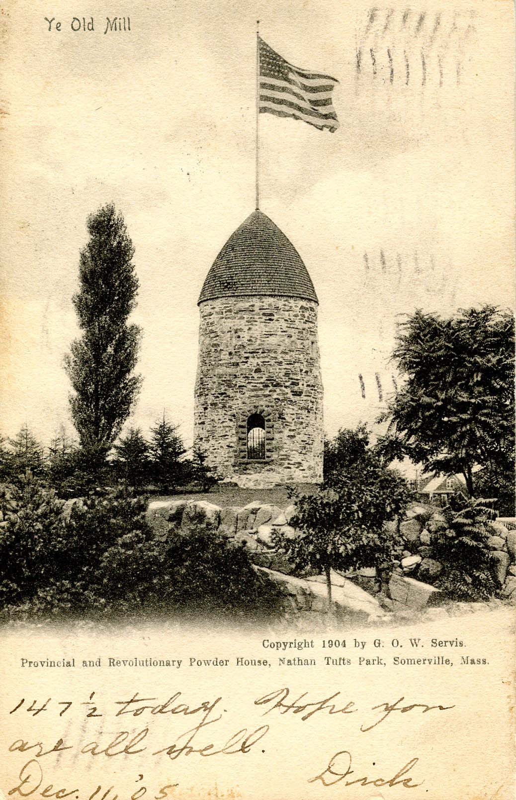 MA - Somerville. Nathan Tufts Park, Powder House | United States ...