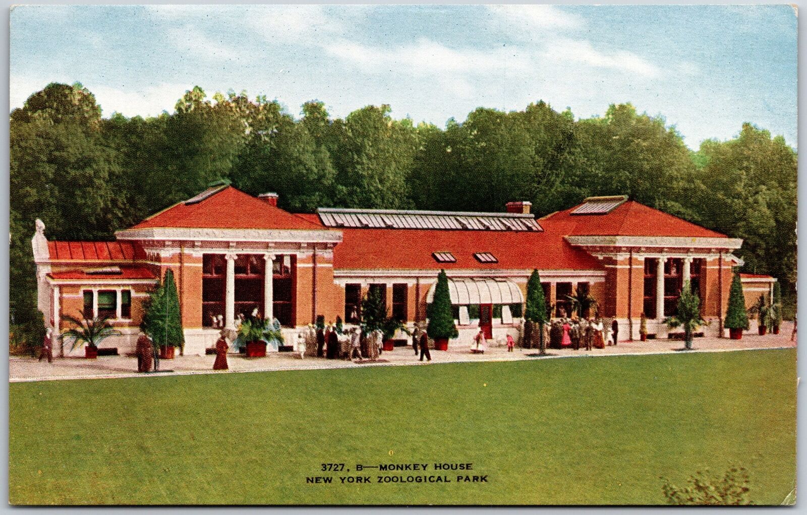 NY-New York, Monkey House New York Zoological Park, Towering Trees ...