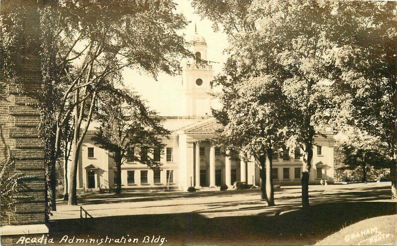 Nova Scotia Canada Wolfville 1920s Acadia University RPPC Photo ...