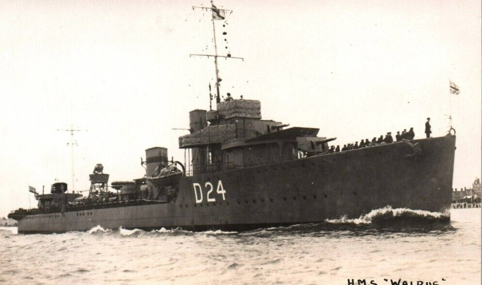 RPPC Photo British Royal Navy WWI HMS Walrus Destroyer c.1910 | Other ...