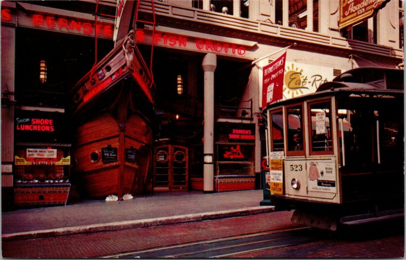 Vtg Bernsteins Fish Grotto The Ship That Never Goes To Sea Nina CA ...