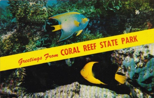 Florida Key Largo Greetings From Pennekamp Coral Reef State Park ...