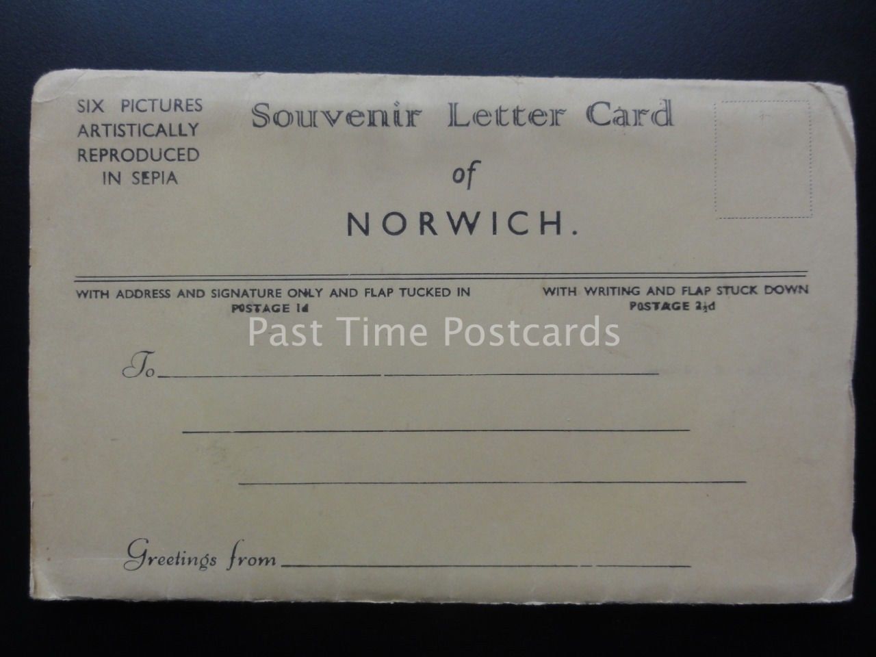 Norfolk: NORWICH LETTER CARD with 6 Views ALL SHOWN - Briton Arms ...