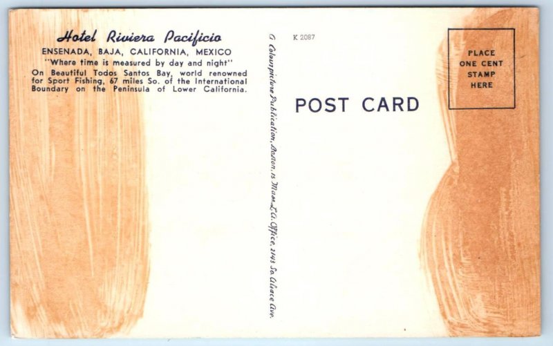 ENSENADA, MEXICO ~Roadside HOTEL RIVIERA PACIFICO 1940s Baja California ...