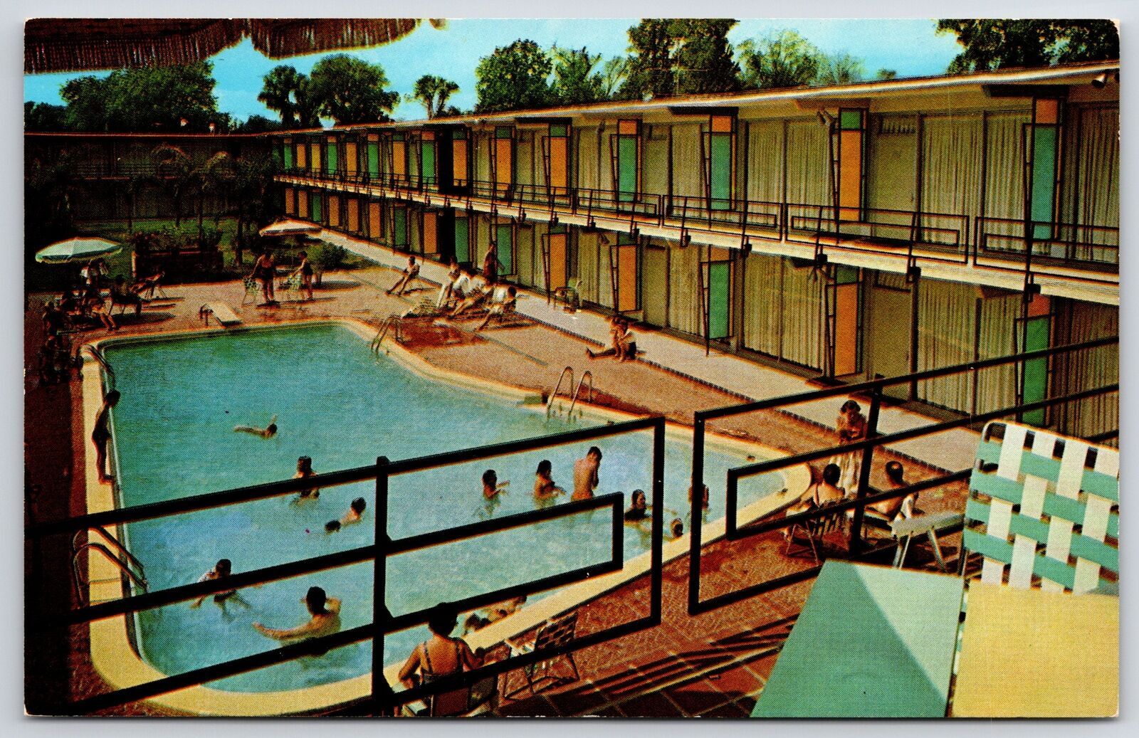Vintage Postcard Holiday Inn Motel Swimming Pool of New Orleans ...