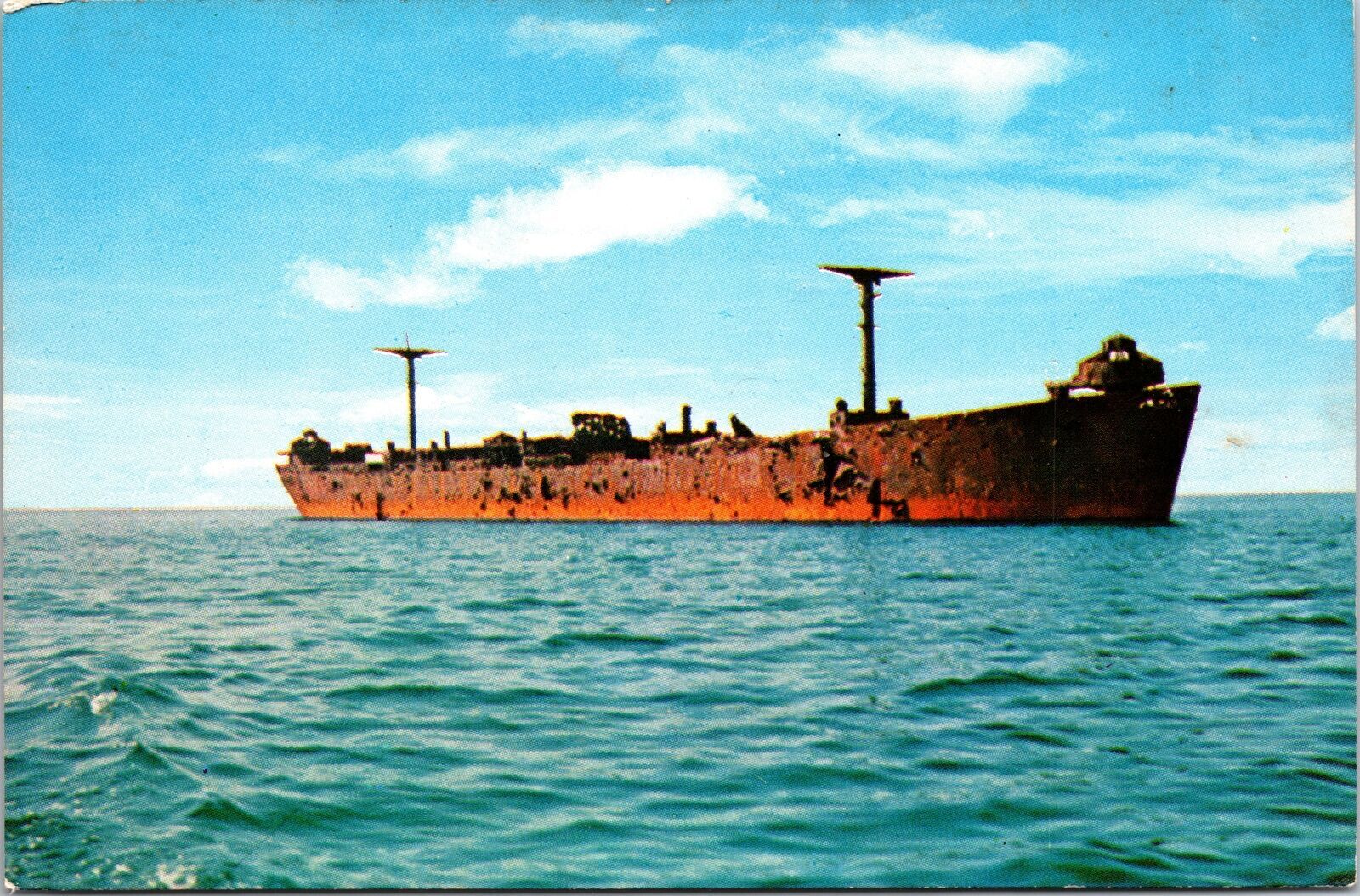 Vintage Postcard U.S. Navy Target Ship "James Longstreet" OFF Cape COD ...