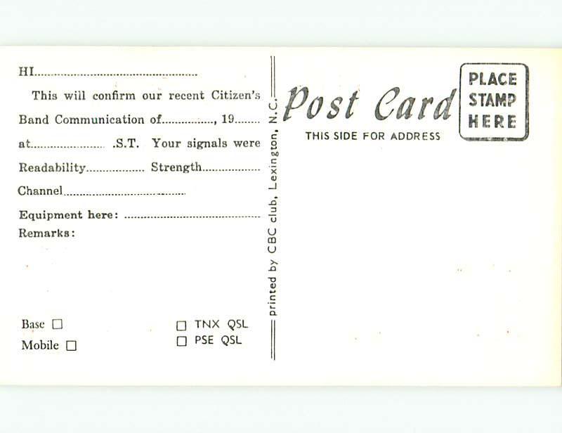 patriotic EAGLE BIRD - QSL CB HAM RADIO CARD New York City - Brooklyn ...