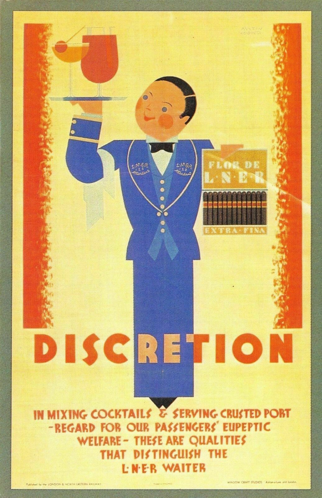 Nostalgia Postcard 1920s LNER Railway Advertising Poster Reproduction ...