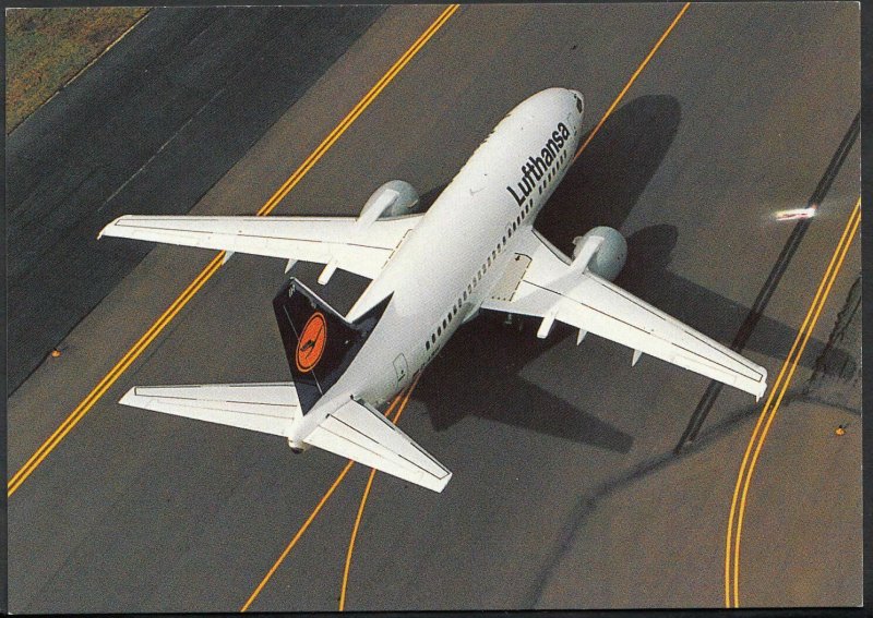 Aviation Transport Postcard - Lufthansa Boeing 737-500 Aeroplane A8293 ...