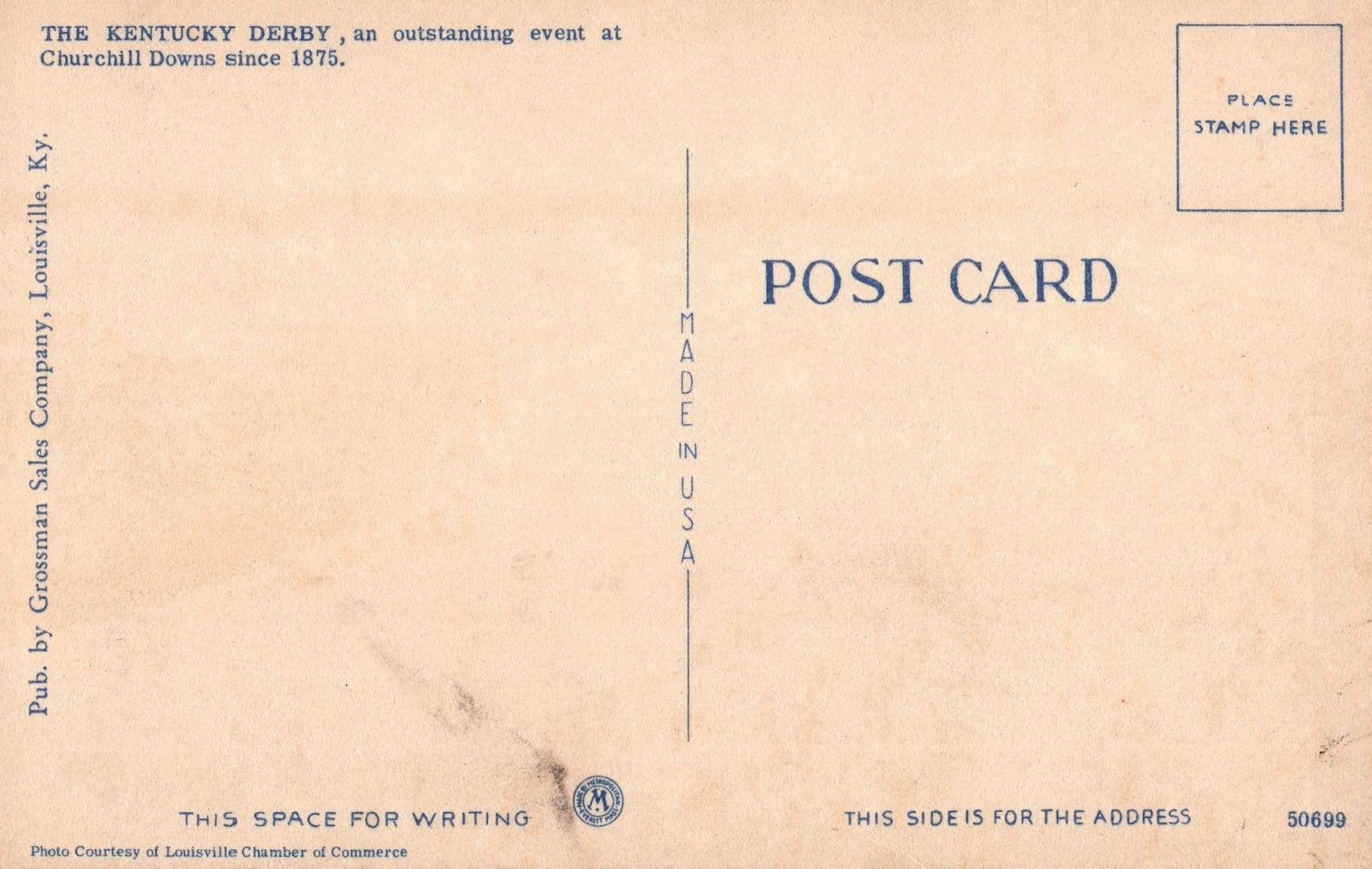 Vintage Postcard the Kentucky Derby on Linen Card C. 1940'S | United ...