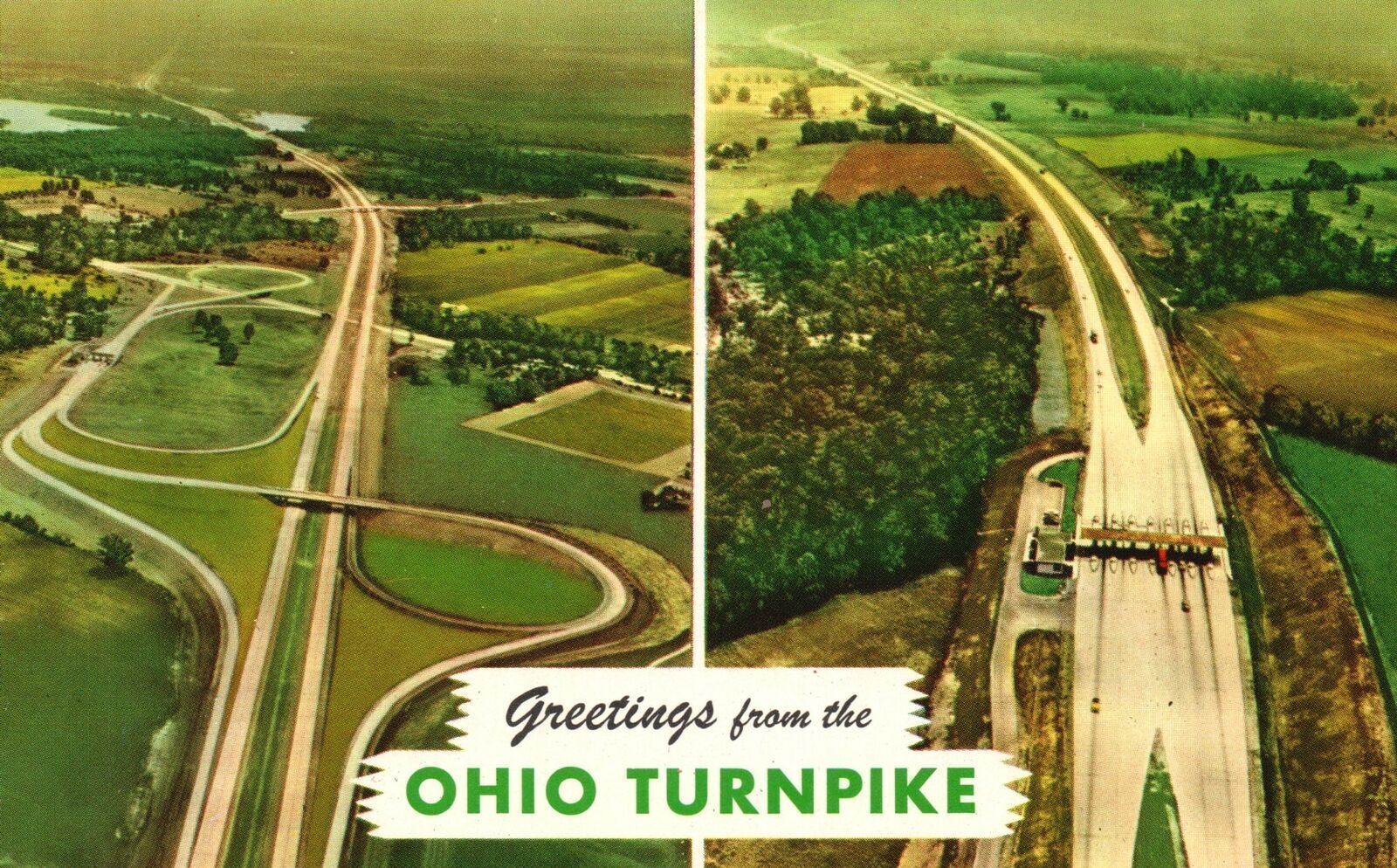 Vintage Postcard 1959 Greetings From The Gateways Toll Plaza Ohio ...