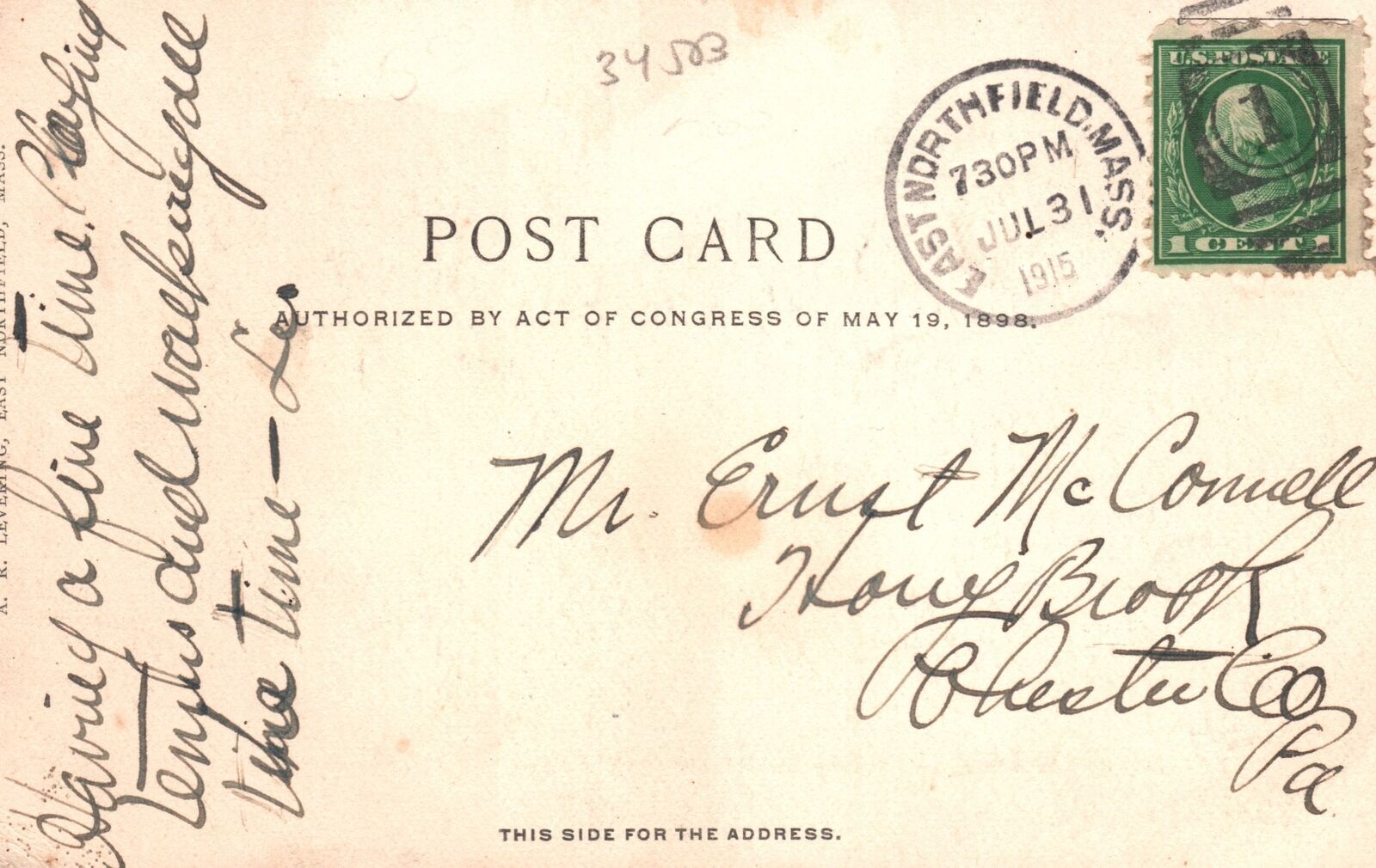 Vintage Postcard 1915 Betsey Moody Cottage Seminary Hospital East ...