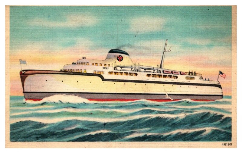 SS Princess Anne Ferry Boat Cape Charles Norfolk Va Postcard A3 ...