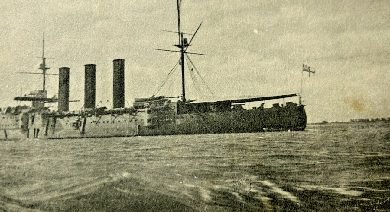 HMS Kent Cruiser Ship Royal Navy Vintage Postcard RPPC WWI Era | Europe ...
