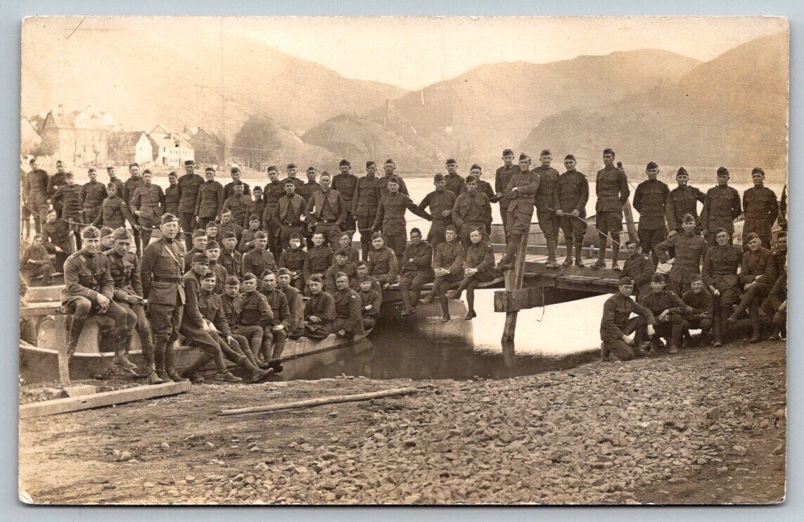RPPC WW1 US Army 4th Corps Soldiers in France Postcard | United States ...
