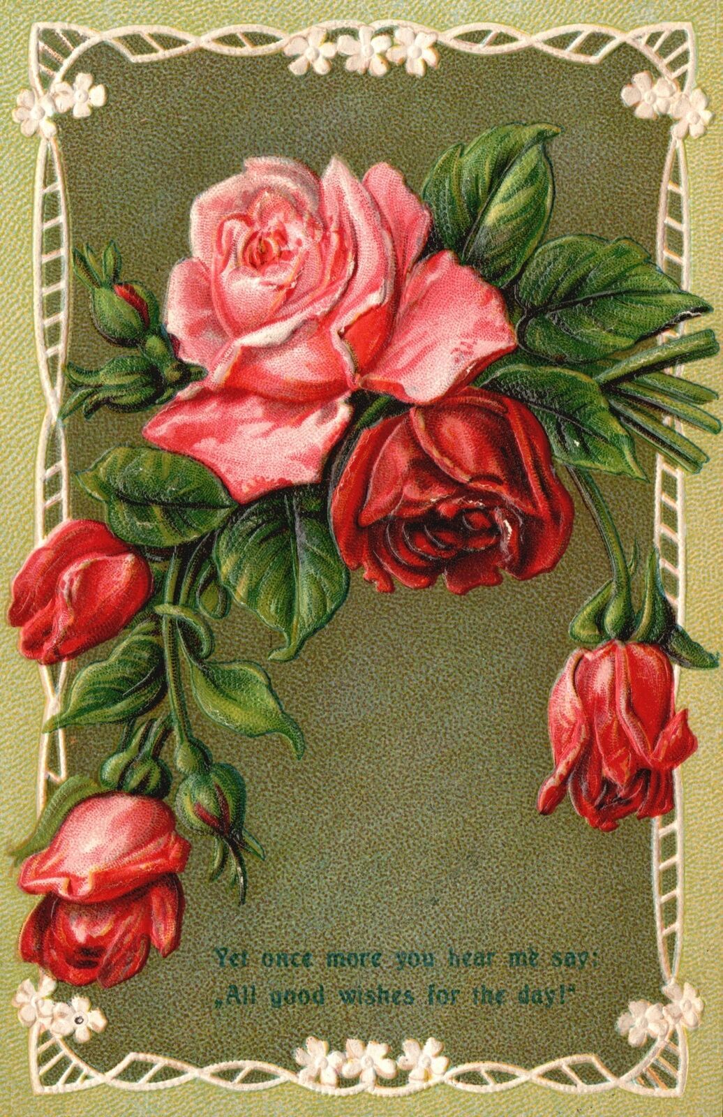 Vintage Postcard 1908 Once More You Hear Me Say Good Wishes Greetings ...