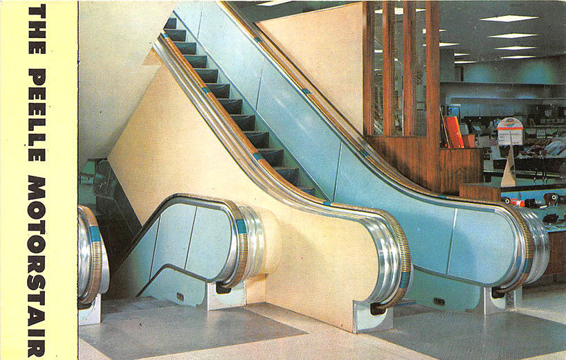 Brooklyn NY The Peelle Company Motorstair Escalator Postcard | United ...