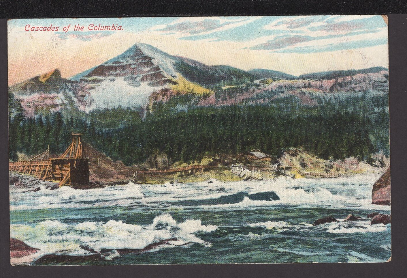 Oregon Cascades of the Columbia, Fierce and Whirling Rapids ~ DB ...