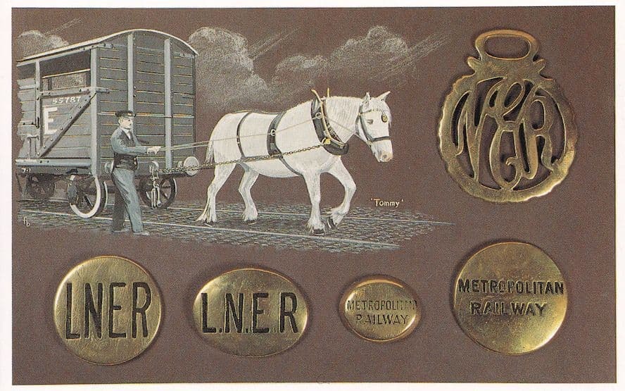 LNER Midland Railway Victorian Brass Advertising Sign Postcard | Topics ...