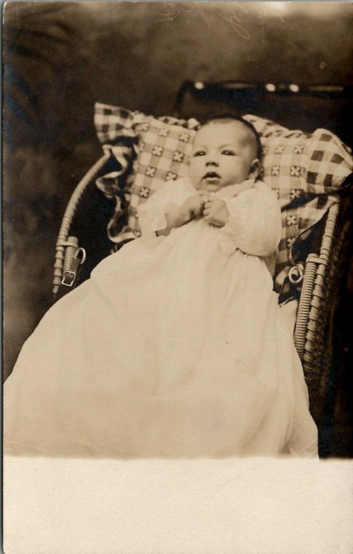 RPPC Sweet Baby In Gown Little Marion Fuller Postcard U9 | Other ...