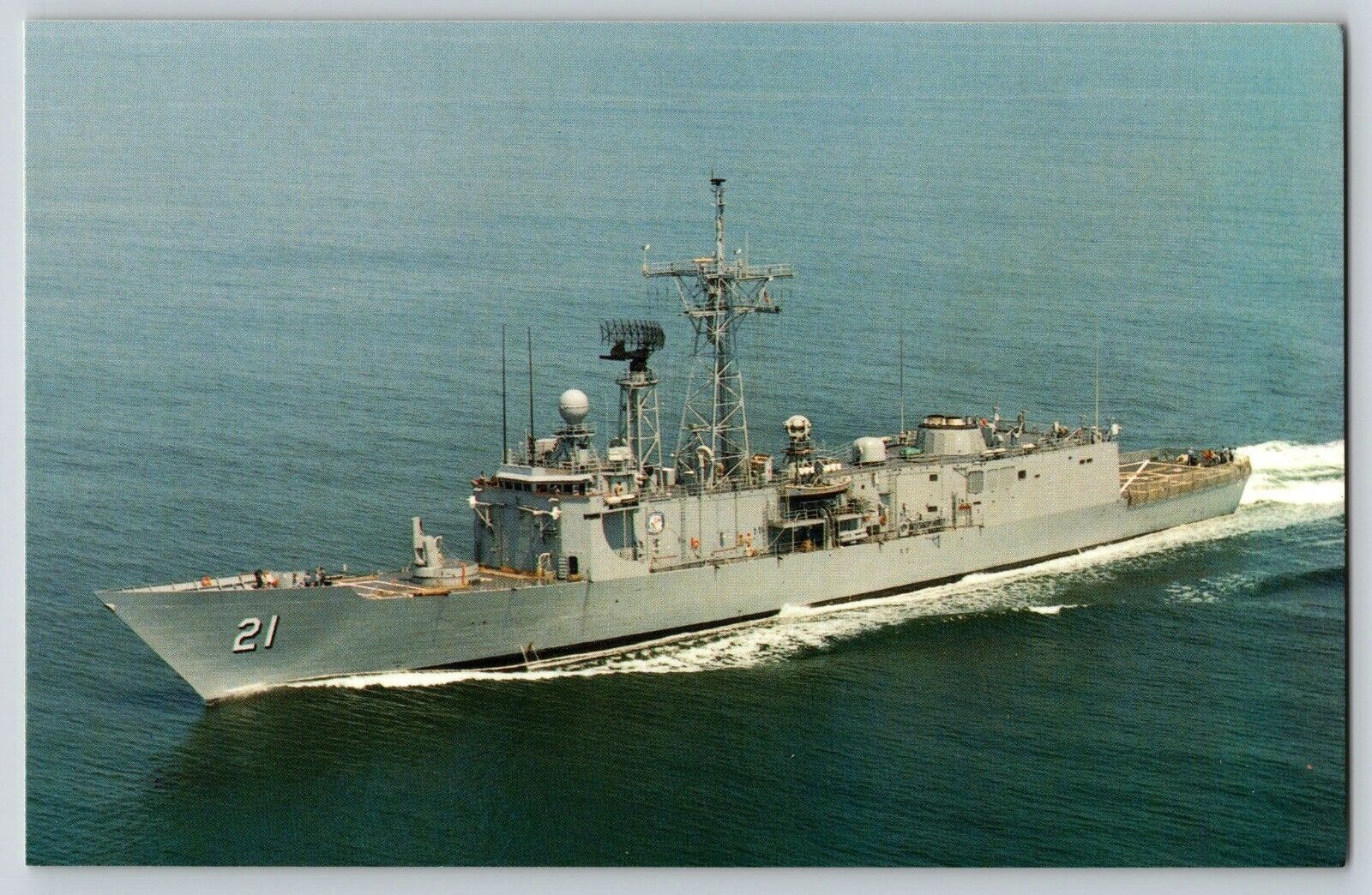 Postcard US Navy Ship - USS Flatley (FFG-21) - Guided Missile Frigate ...