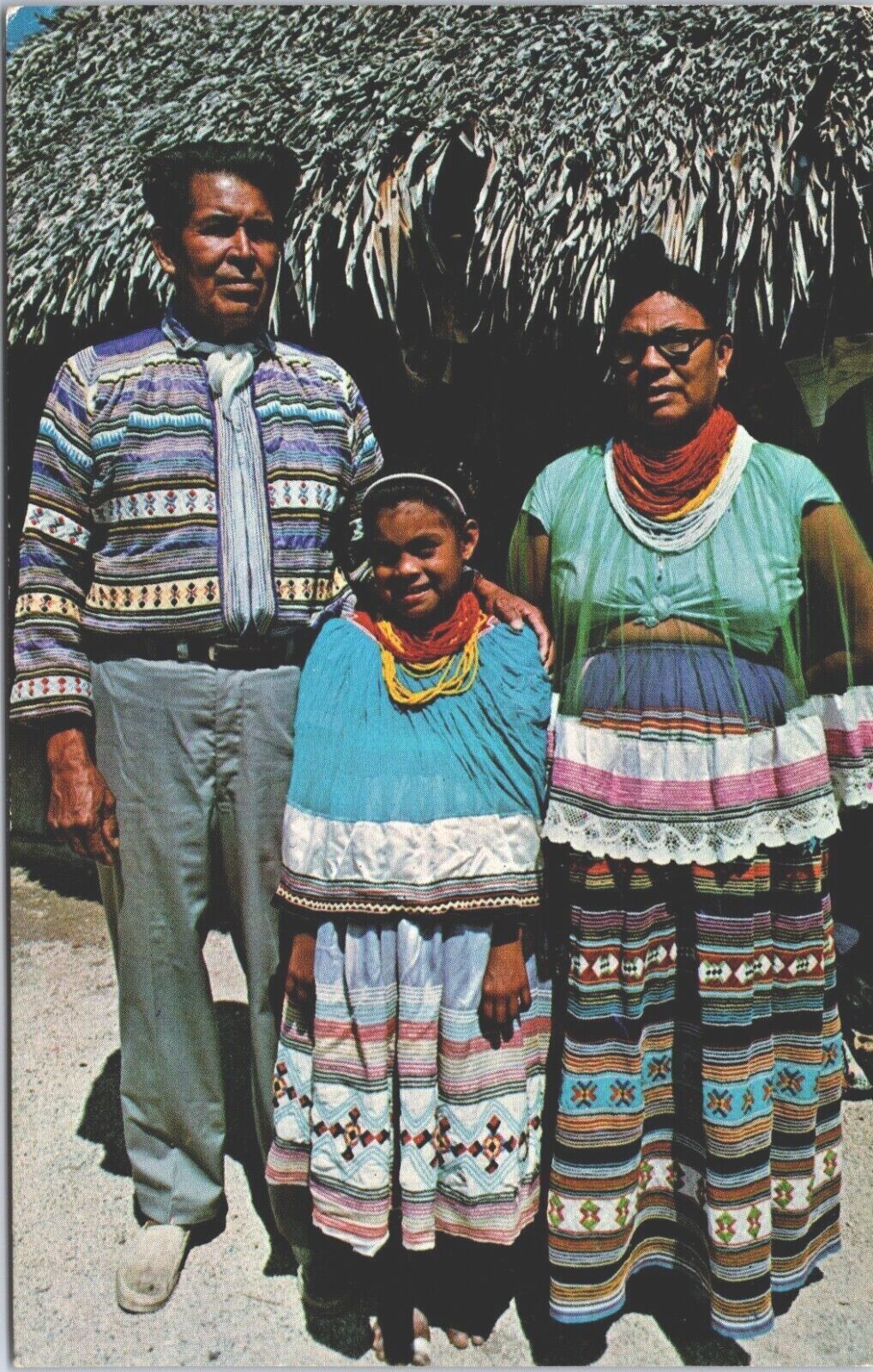 USA Indian Native American Jimmy Tiger Indian Village Chrome Postcard ...