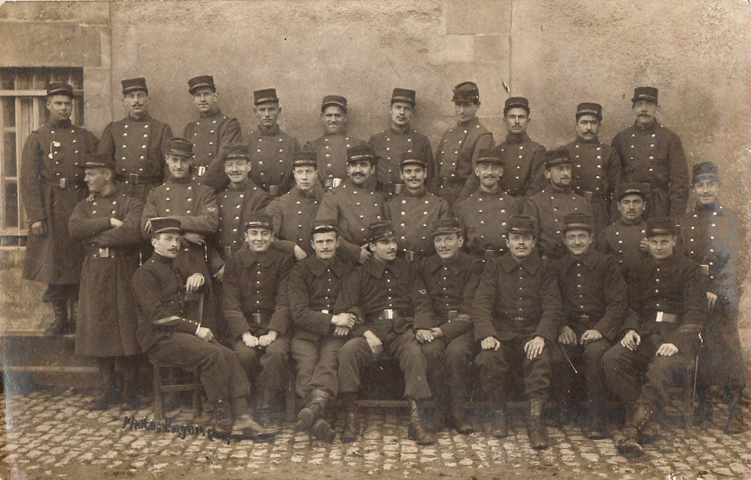 French army military regimental soldiers uniforms regiment postcard ...