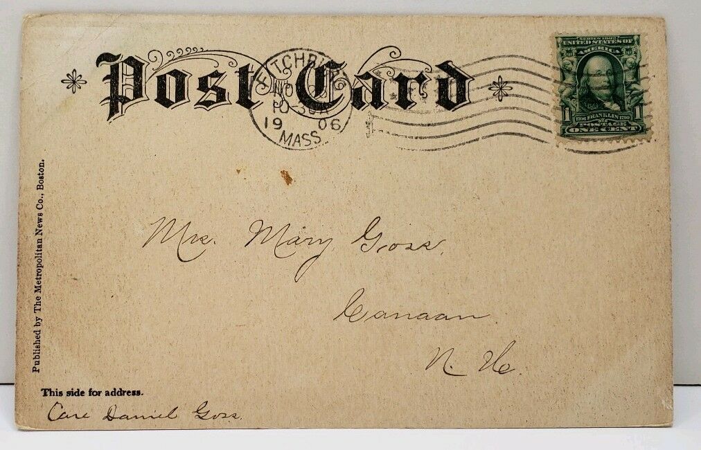 Fitchburg Mass Armory, Soldier's Monument and Post Office 1905 to NH ...