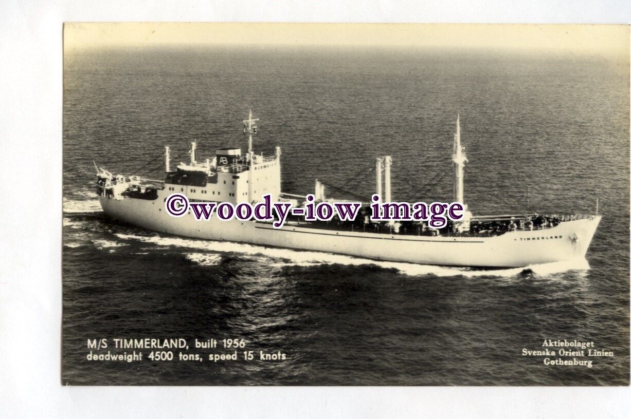 pf0365 - Swedish Orient Line Cargo Ship - Timmerland , built 1956 ...