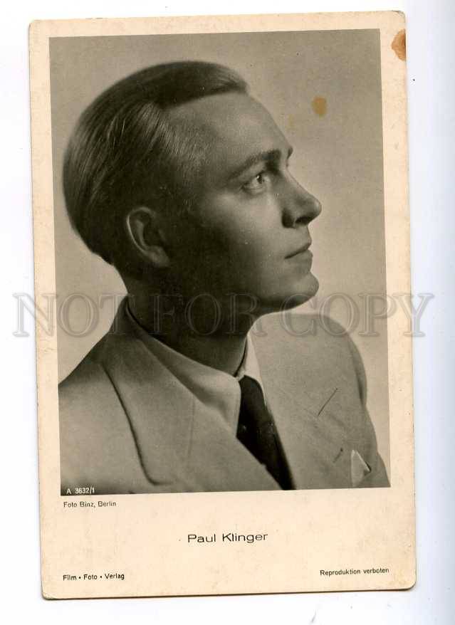 193353 Paul KLINGER German stage MOVIE Film Actor Old PHOTO | Topics ...