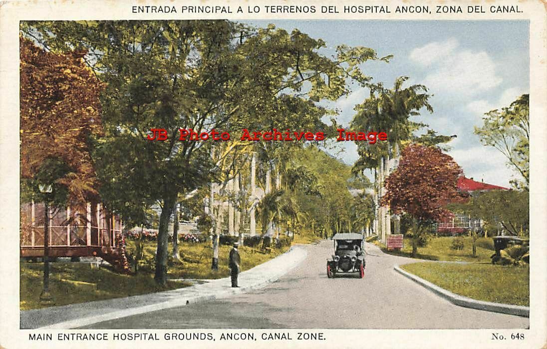 Panama, Ancon, Hospital Grounds, Main Entrance, No 648 | Latin & South ...