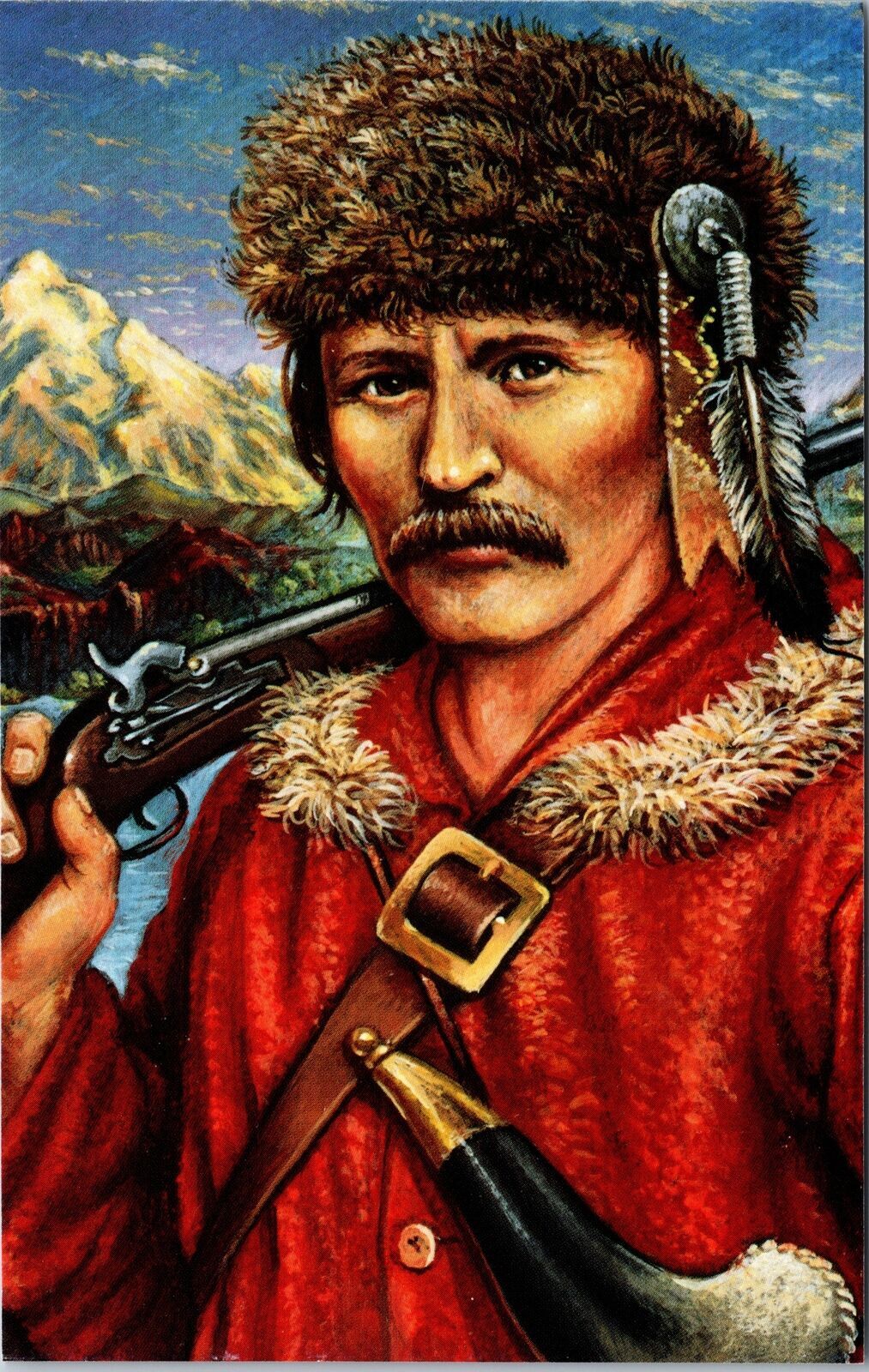 Vintage Postcard KIT Carson Frontiersman Trapper Hunter Soldier Usps ...