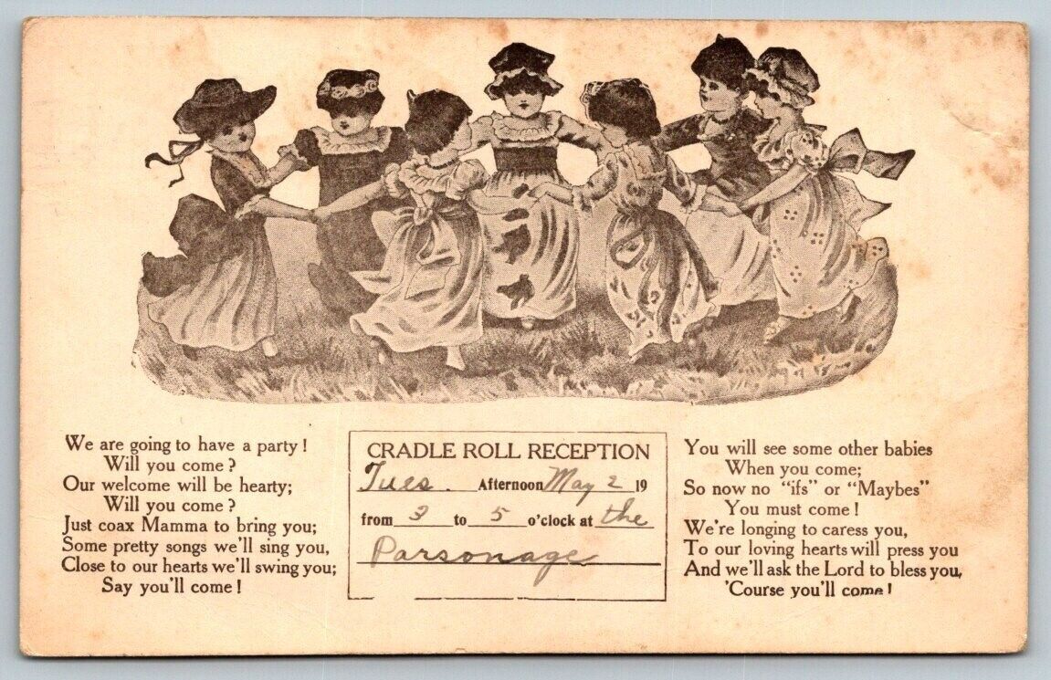 Cradle Roll Reception Pomfret Vermont Postcard 1922 | United States ...